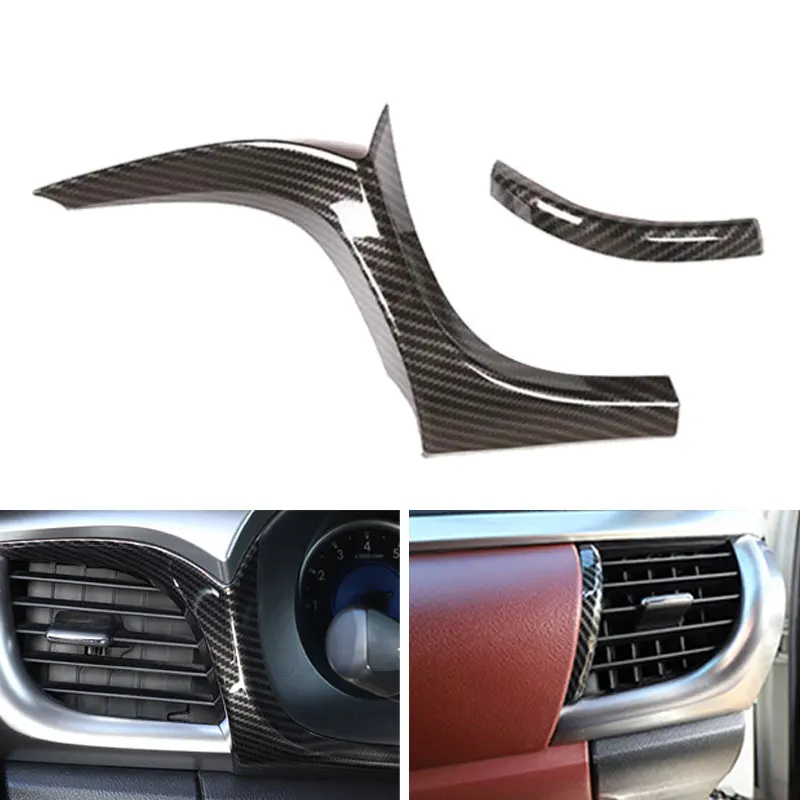 Car-styling ABS Carbon Fiber Texture Dashboard Panel Side Air Condition ...