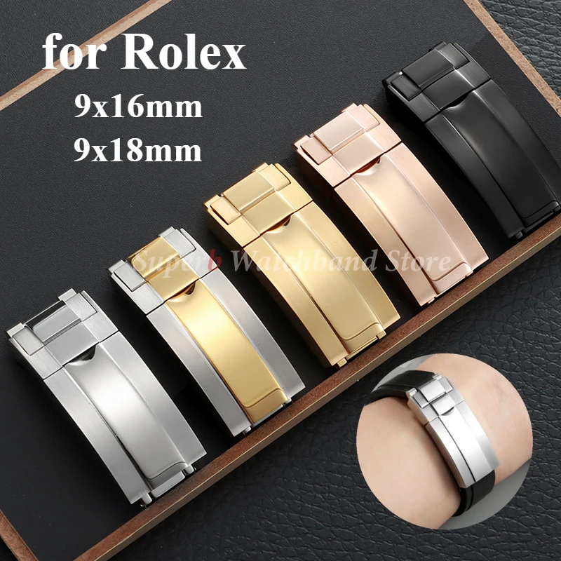 9x16mm Watch Buckle for Rolex DAYTONA SUBMARINER GMT Watch Band Clasp ...