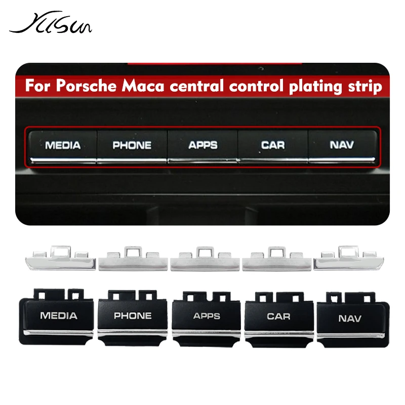 Electroplated-bright-navigation-button-decorative-strip-for-Porsche ...