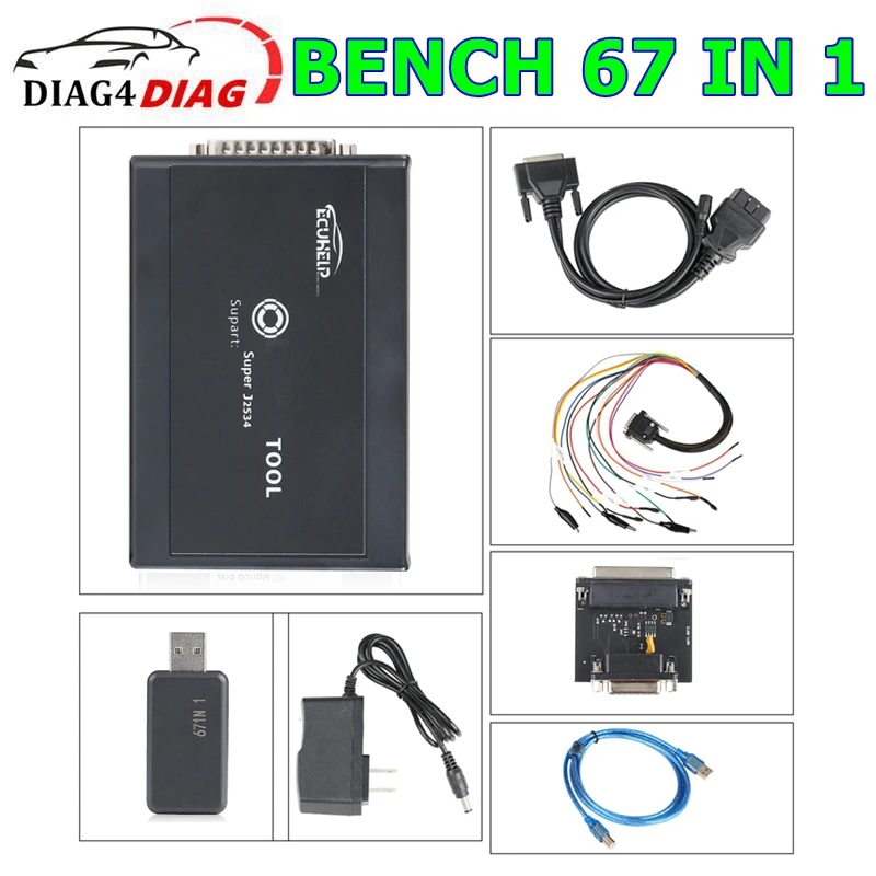 Pcm V1.20 Support 67 Protocols Read Write Ecu Flash Obd Bench 3 In 1 ...