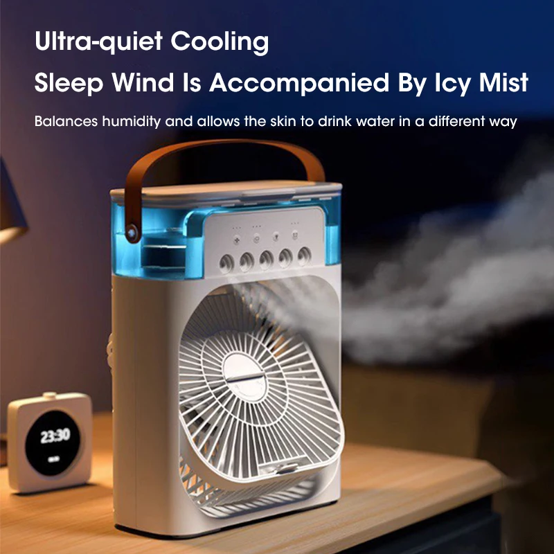 Portable-Humidifier-Fan-Air-Conditioners-USB-Fan-Electric-Fan-LED-Night ...