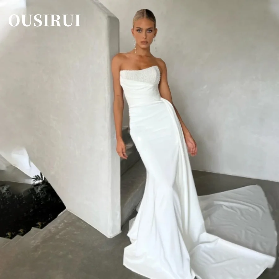 OUSIRUI-2024-Mermaid-Wedding-Dresses-Long-Train-ridal-Gown-Stunning ...