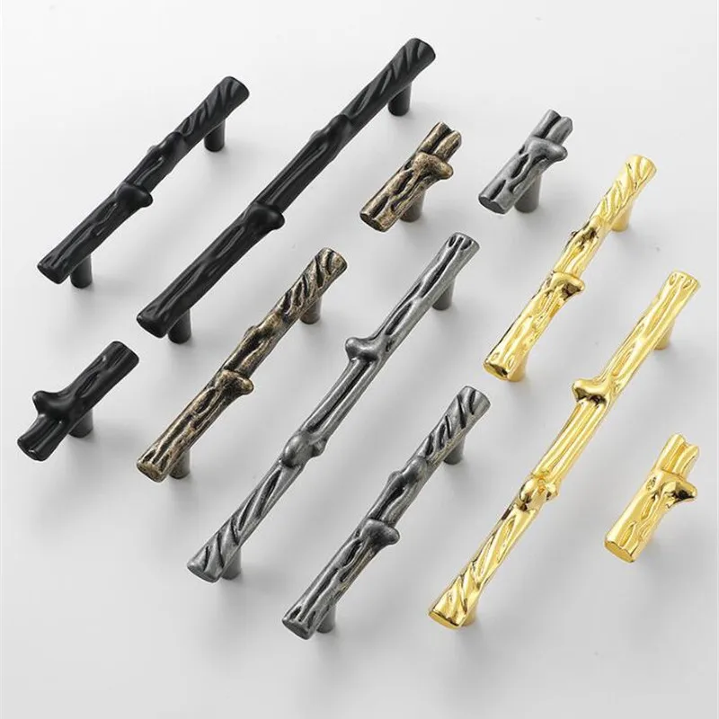 KK&FING Creative Retro Tree Branch Zinc Alloy Furniture Door Handles ...