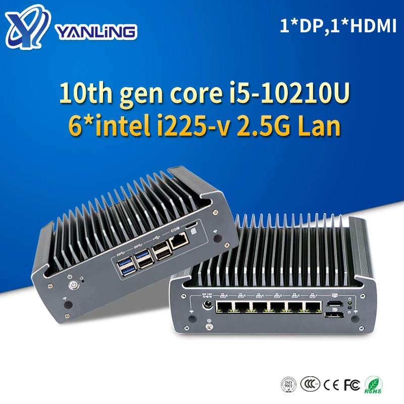 Fanless-Design-6-Lan-i225-V-2-5G-Fanless-Pfsense-Firewall-Router-i5 ...