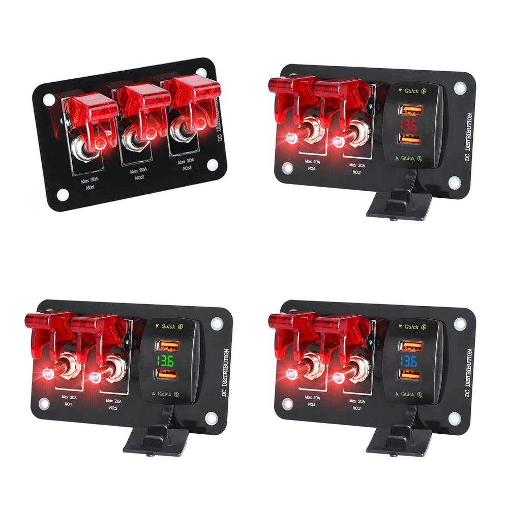 12V-24V-Toggle-Switch-Panel-Light-Breaker-Ignition-Start-Stop-Buttons ...