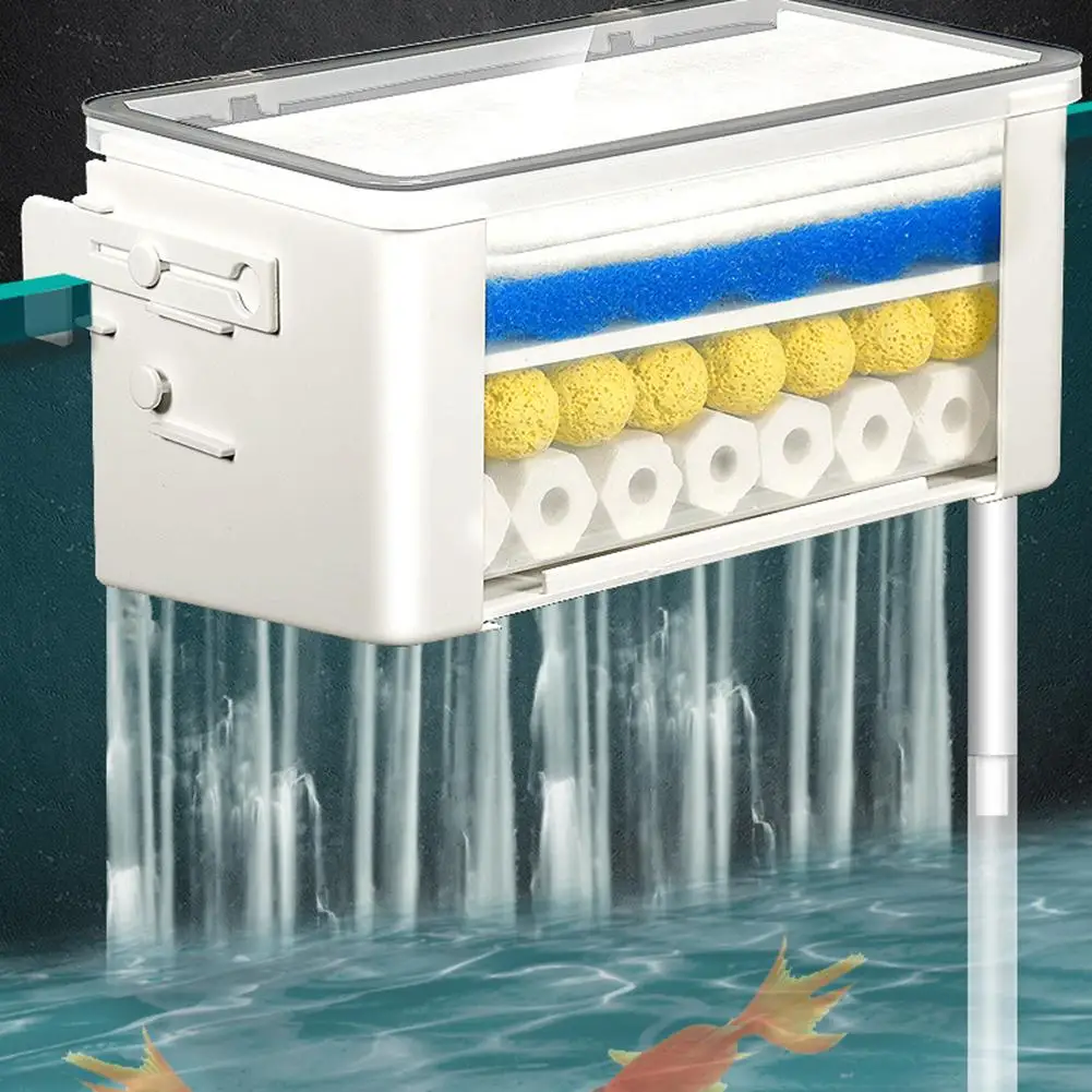 Aquarium-Fishbowl-Water-Curtain-Filter-Box-3-in-1-Level-Upper-Filter ...