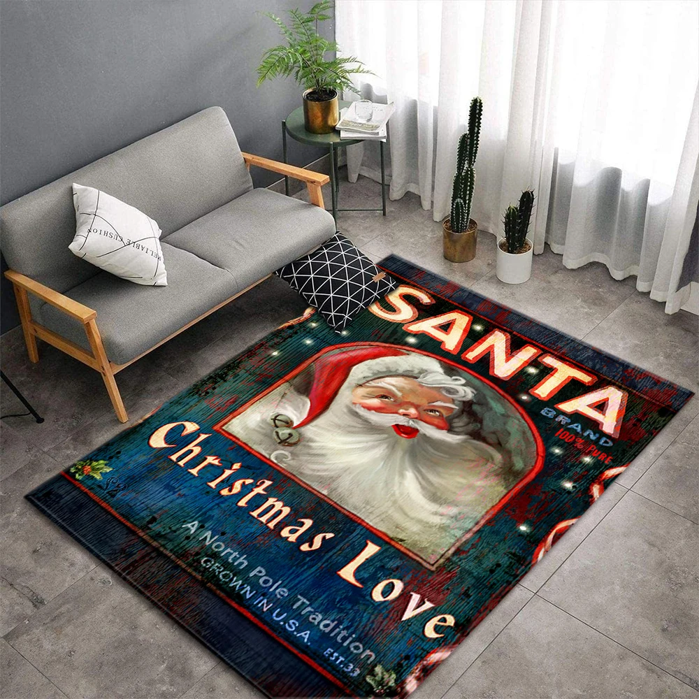 Christmas-Carpet-Red-Living-Room-Area-Rug-Home-Festive-Holiday-Decor ...