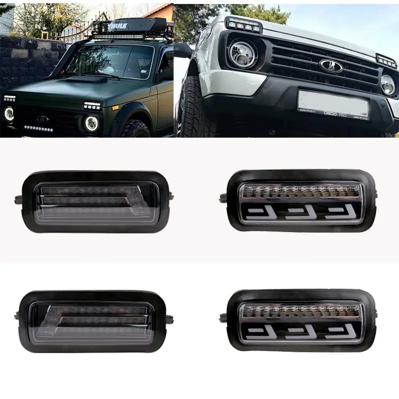 for-lada-led-tail-lights-2-Pcs-Car-Styling-Accessories-LED-Rear-Running ...