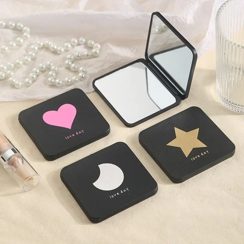 Foldable-Makeup-Mirror-Mini-Square-Makeup-Vanity-Mirror-Portable-Hand ...
