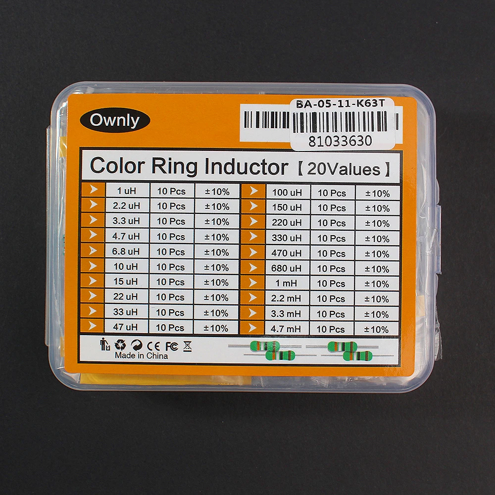 200PCS-Box-1uH-4-7mH-20Values-1-2W-Color-Ring-Inductor-Set-0-5-Watt ...