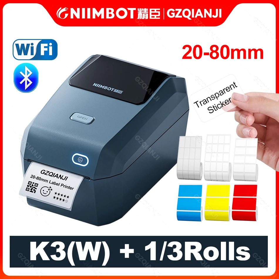 Niimbot-K3-USB-Desktop-Label-Printer-Wireless-Bluetooth-Wifi-3-inch ...