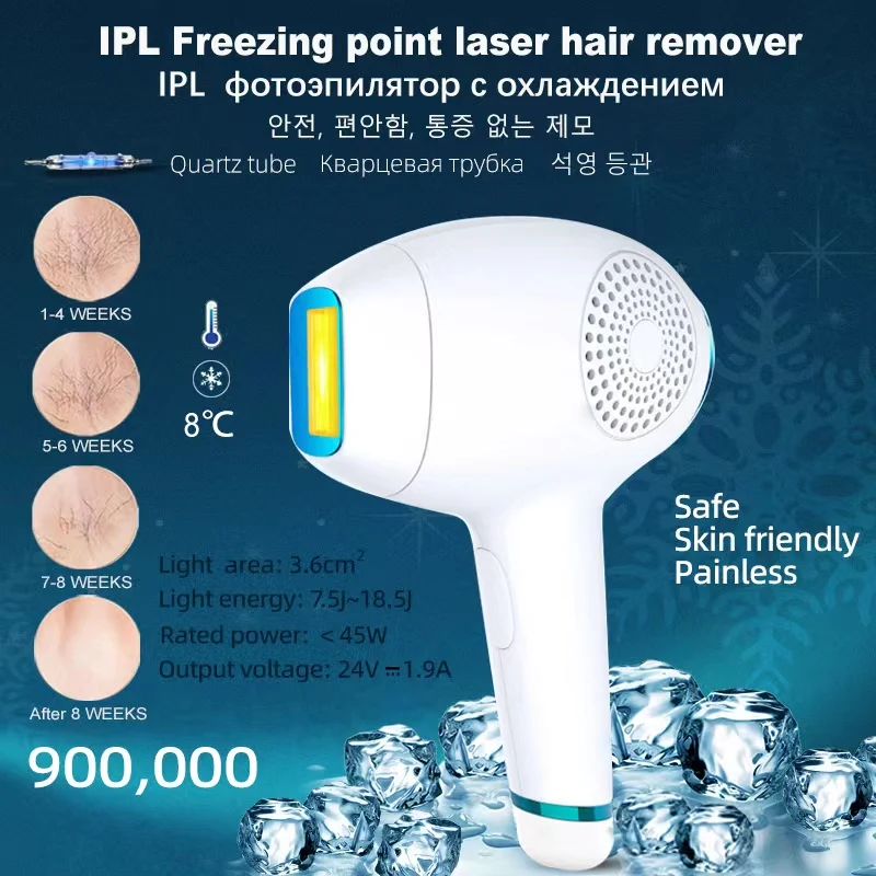 Depiladora láser de hielo Ipl, sistema de refrigeración 10J 18J ...