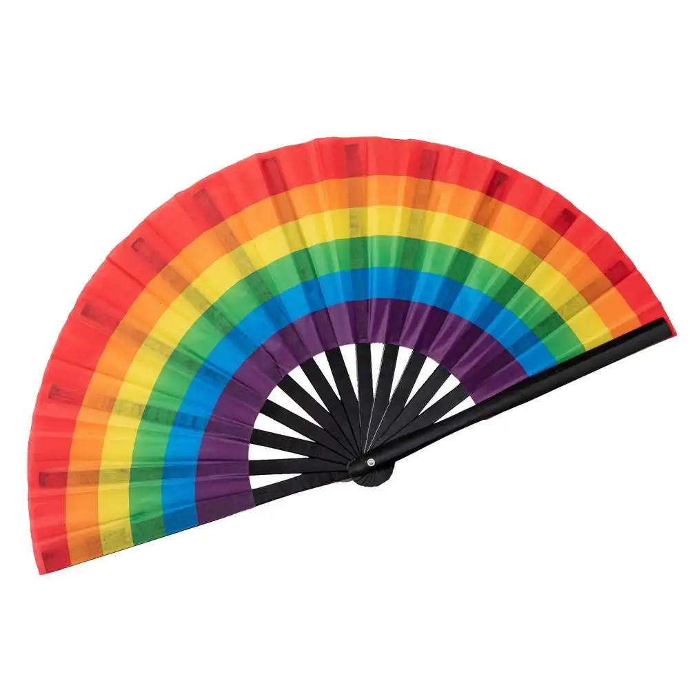 of-Wind-Fan-Lgbt-Rainbow-Folding-Fans-for-Festivals-Events-Portable ...
