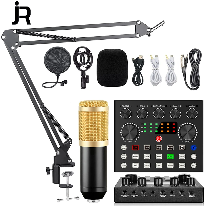 Metal Condenser Microphone Set | Bm 800 Condenser Microphone | Metal ...