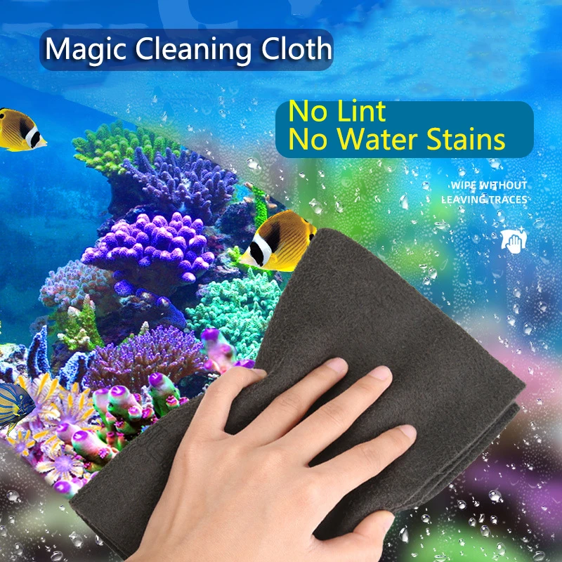 1Pcs-Thickened-Aquarium-Magic-Cleaning-Cloth-No-Watermark-Glass-Wiping ...