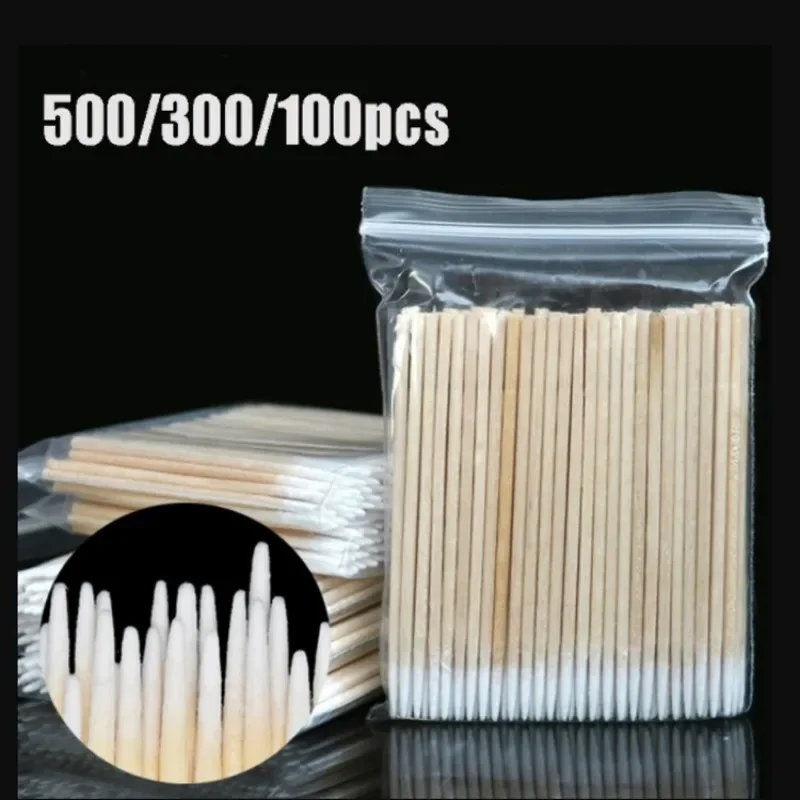 Wood-Cotton-Swab-Eyelash-Extension-Tools-Medical-Ear-Care-Cleaning-Wood ...