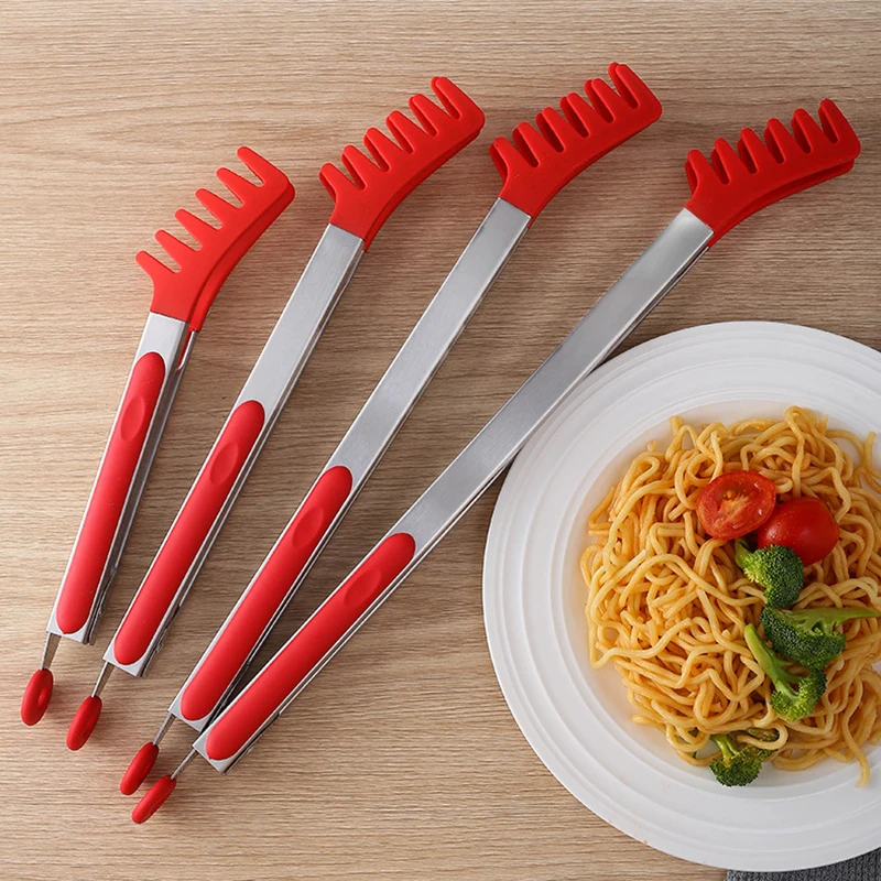 Stainless-Steel-Silicone-Food-Clip-Heat-Resistant-and-Scald-Resistant ...