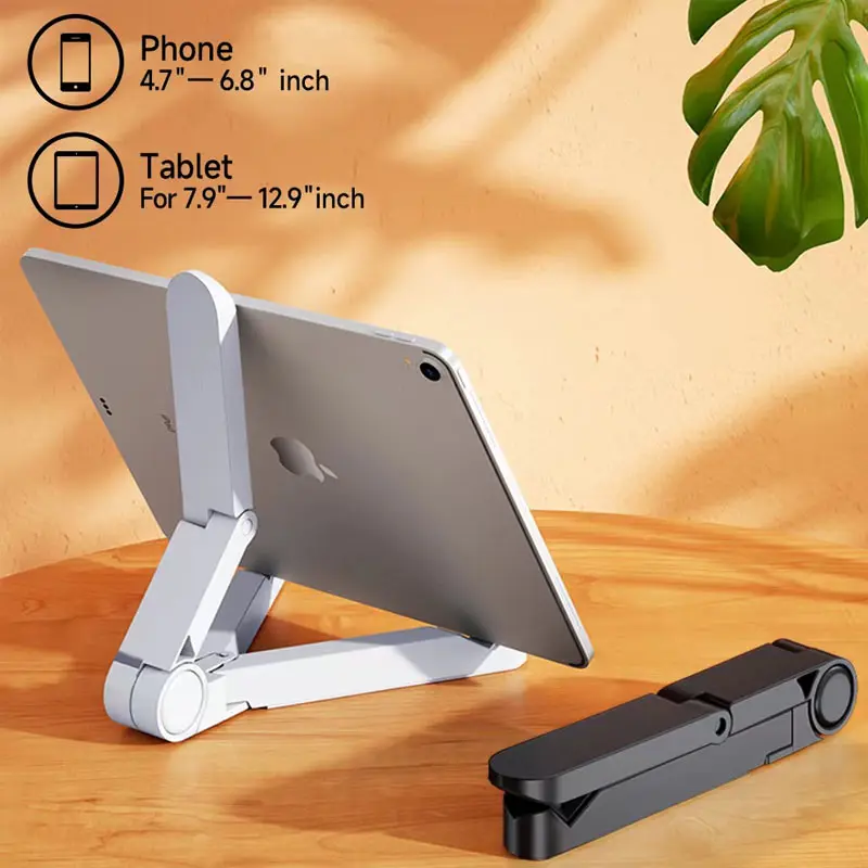 Triangle-Mobile-Phone-Stand-Plastic-Desktop-Telescopic-Folding-Learning ...