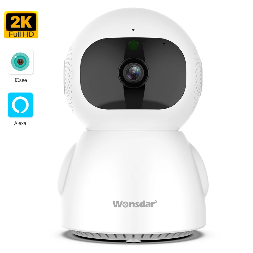 2K HD IP Camera Indoor WIFI Wireless PTZ Camera Automatic Tracking Home ...