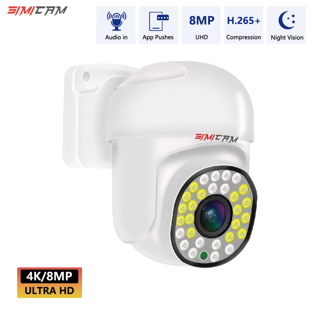 4K-PTZ-PoE-Surveillance-Camera-IP-Onvif-Color-Night-Vision-Two-Way ...