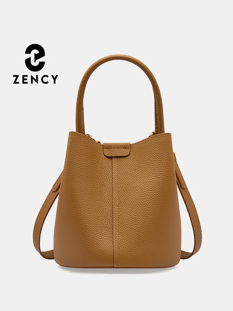 Zency-100-Genuine-Leather-Stylish-Composite-Bag-Women-Casual-Tote-Bucket-Bag-For-Shopper-Office ...