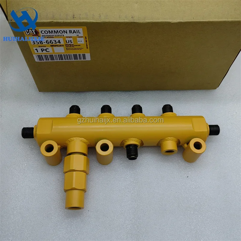 High-Quality-New-Genuine-Common-Rail-Fuel-Rail-358-6634-High-Pressure ...