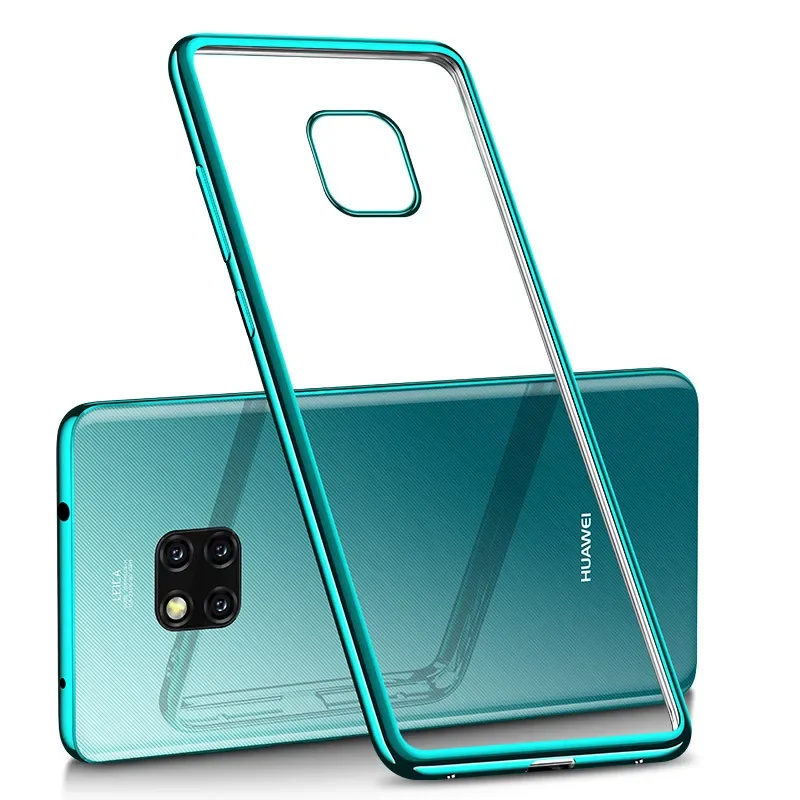 For Huawei Mate 20 Pro Case Cover Luxury Laser Plating TPU Back For ...