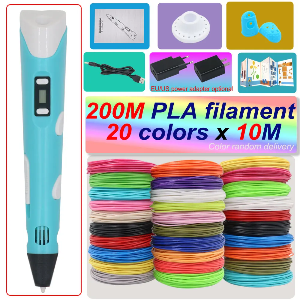 3D-Pen-For-Children-3D-Drawing-Printing-Pen-with-LCD-Screen-With-PLA-1 ...