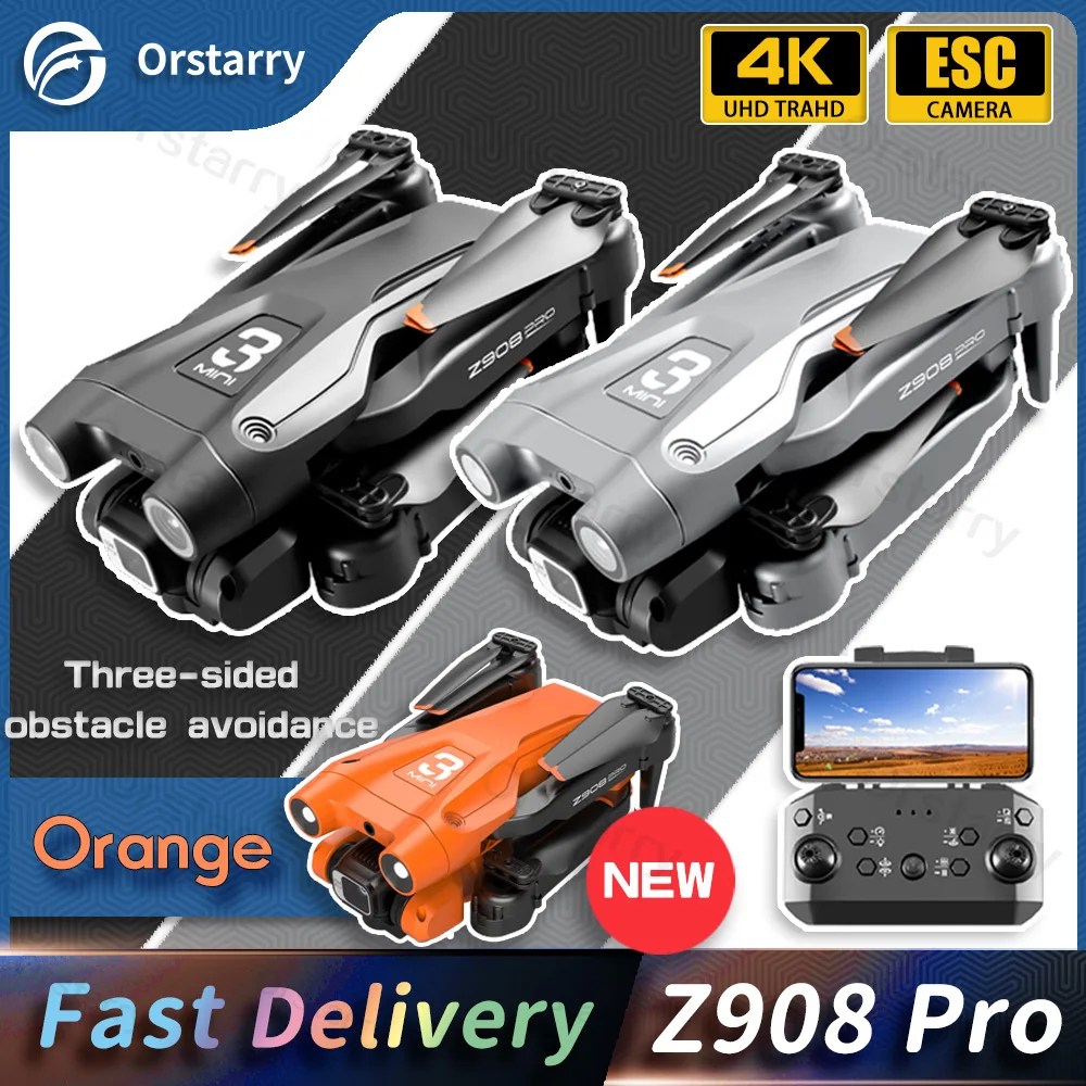 2023 NEW Z908 Pro /MAX Drone 4K HD Professional ESC Dual Camera Optical Flow Localization WIFi ...