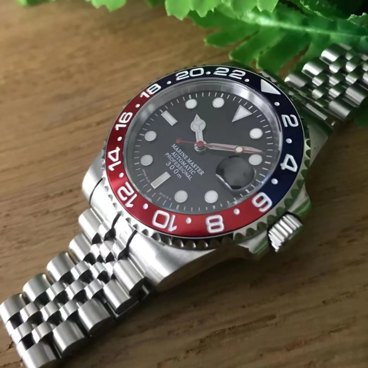 Sapphire-Glass-Caso-SUB-NH35-Caso-Movimento-NH35-Dial-Luminous-Watch ...