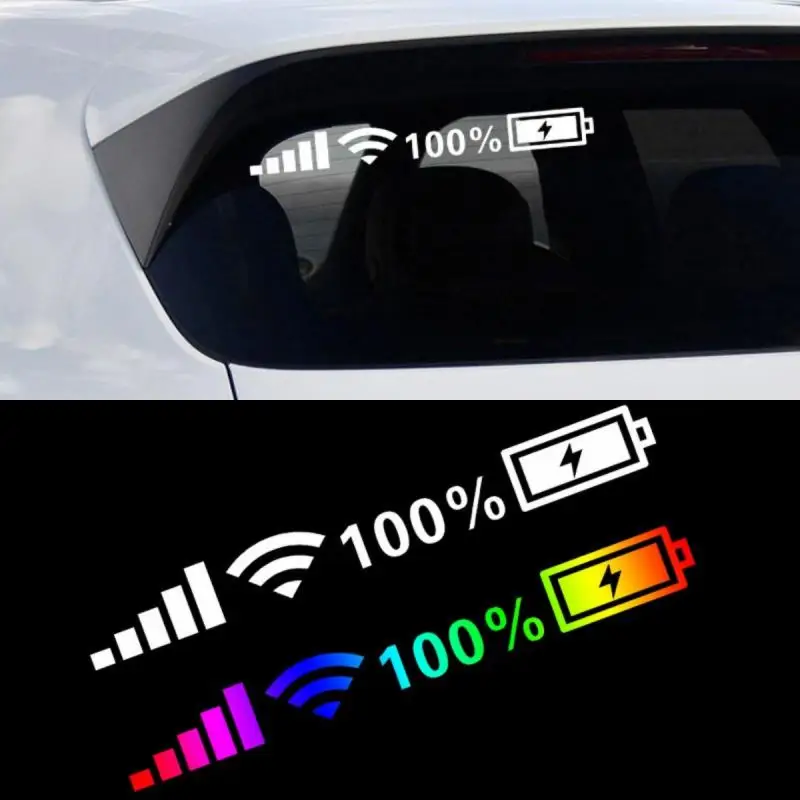 Car-Windshield-Stickers-Signal-WiFi-Power-Reflective-Stickers-On-Car ...