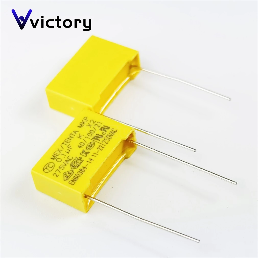 50-pieces-Safety-Capacitor-275V104K-0-1UF-104KV-275VAC-100NF-X2-TC-10MM ...