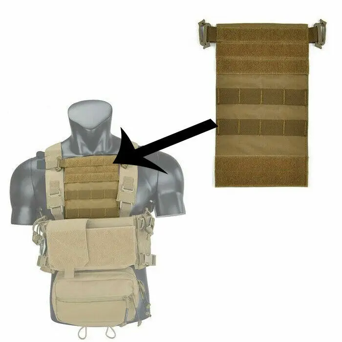 Tactical Chest Plate Molle Modular Panel for MK3 MK4 Chest Rig MFC2.0 ...