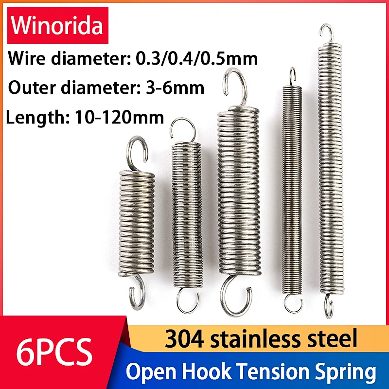 6Pcs-Wire-Diameter-0-3mm-0-4mm-0-5mm-Stainless-Steel-Open-Hook-Tension ...