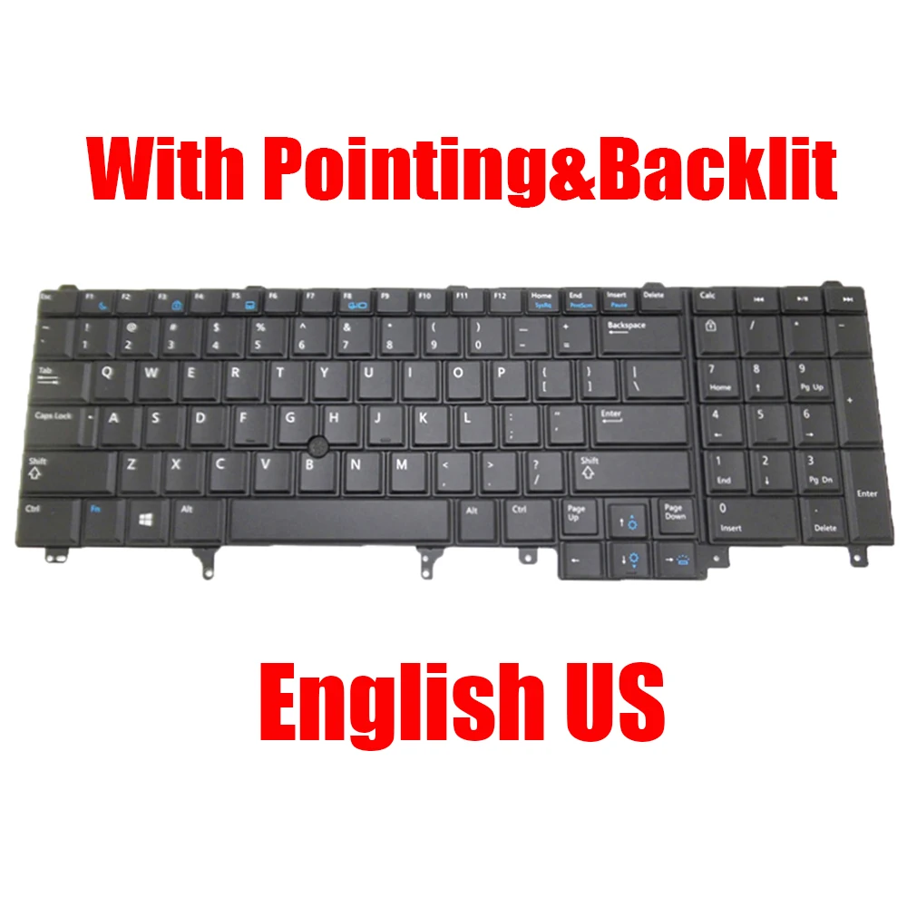US-Laptop-Keyboard-For-DELL-For-Latitude-E5520-E5520M-E5530-E6520-E6530 ...