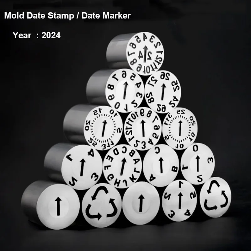 10PCS-Plastic-Mold-Accessories-Date-Stamps-Mould-Date-Code-Inserts-Date ...