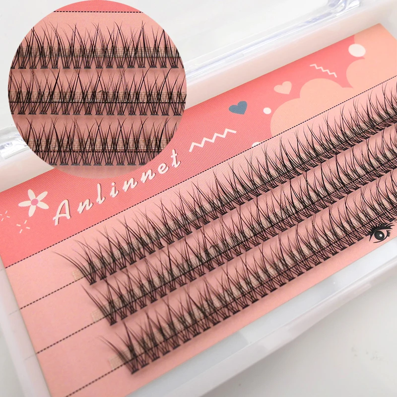 120-Clusters-Fishtail-Eyelashes-Natural-Grafted-Eyelashes-Professional ...