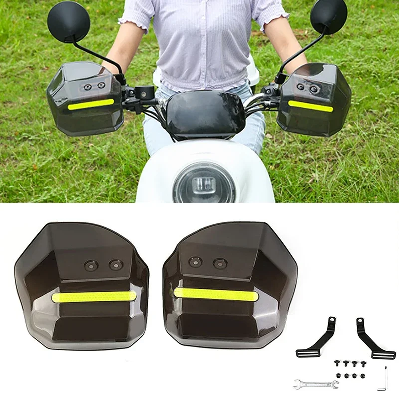 1-Pair-Universal-Electric-Motorcycle-Handlebar-Wind-Deflector ...