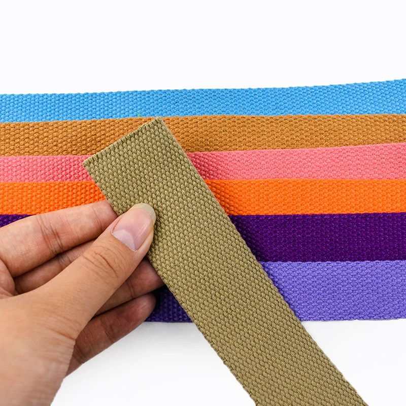 8Meters 20-50mm Cotton Webbing Bands for Bag Straps Garment Decor ...
