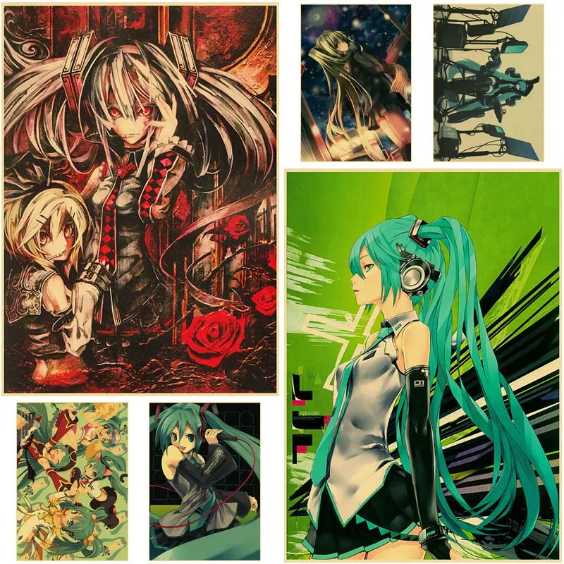 Poster Manga Hatsune Miku | Hatsune Miku Wall Poster | Poster Hatsune ...