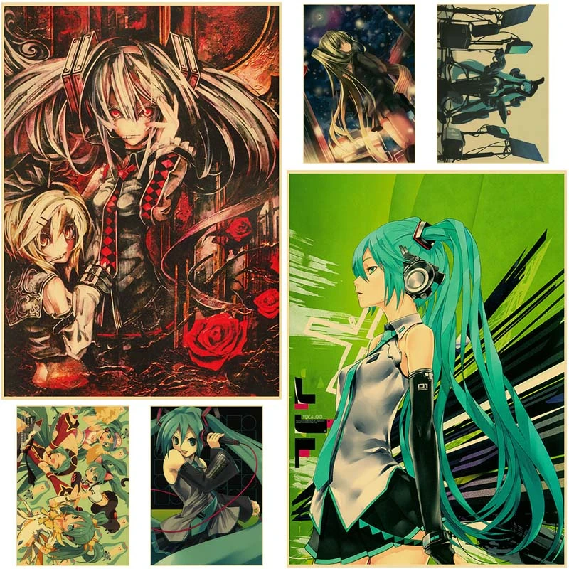 Poster Manga Hatsune Miku | Hatsune Miku Wall Poster | Poster Hatsune ...