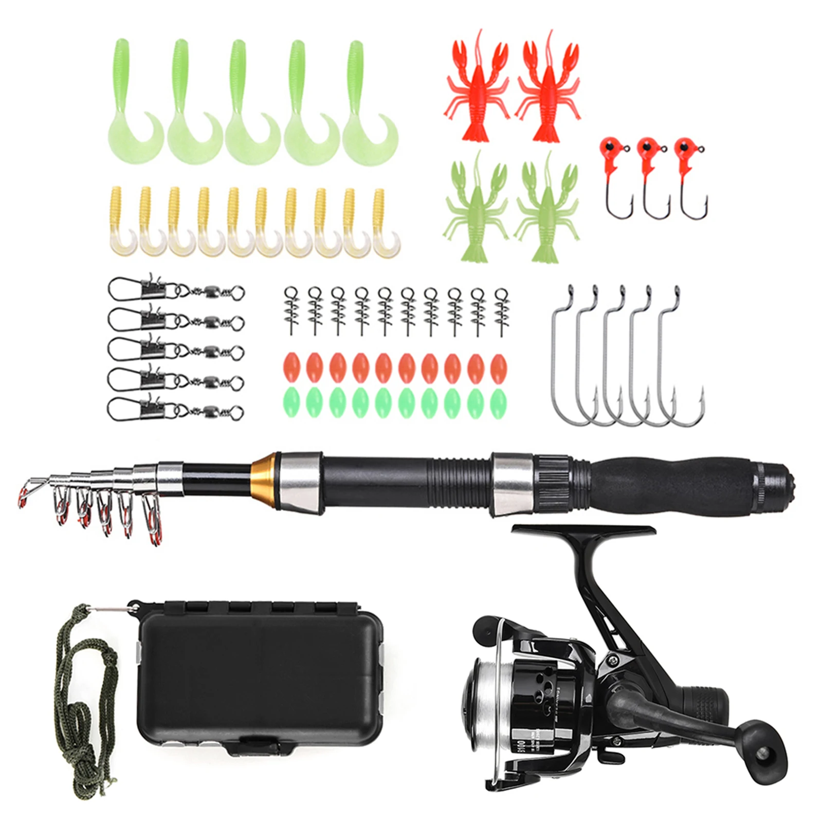 1-5m-Telescopic-Fishing-Rod-Spinning-Reel-Set-Fishing-Rod-Reel-Combo ...