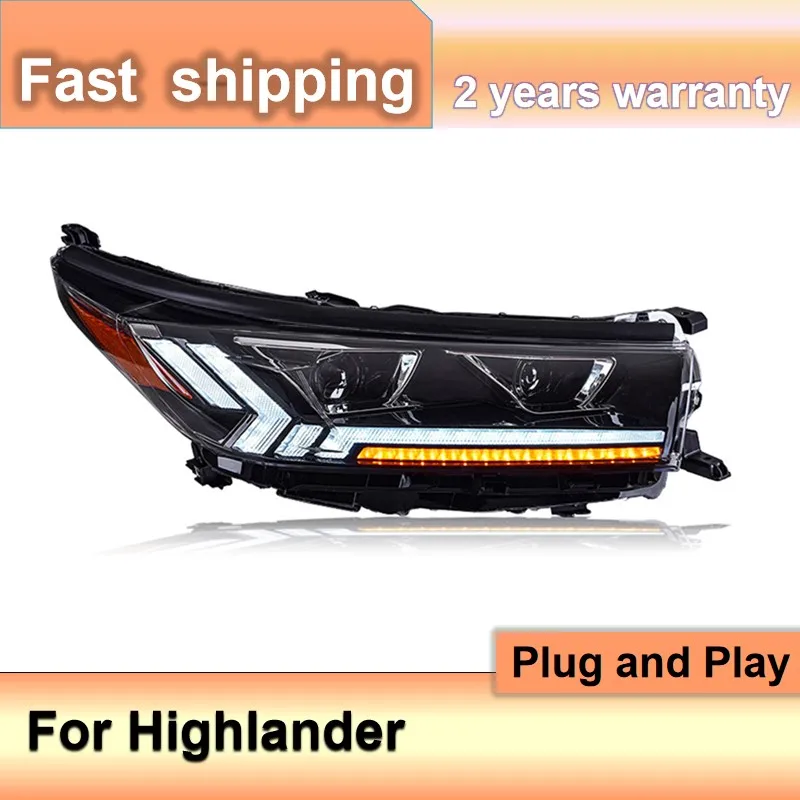 Car-Accessories-for-Toyota-Highlander-Head-Lamp-2018-2021-Kluger ...