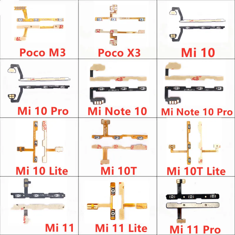 Power-ON-OFF-Mute-Switch-Control-Key-Volume-Button-Ribbon-Flex-Cable ...