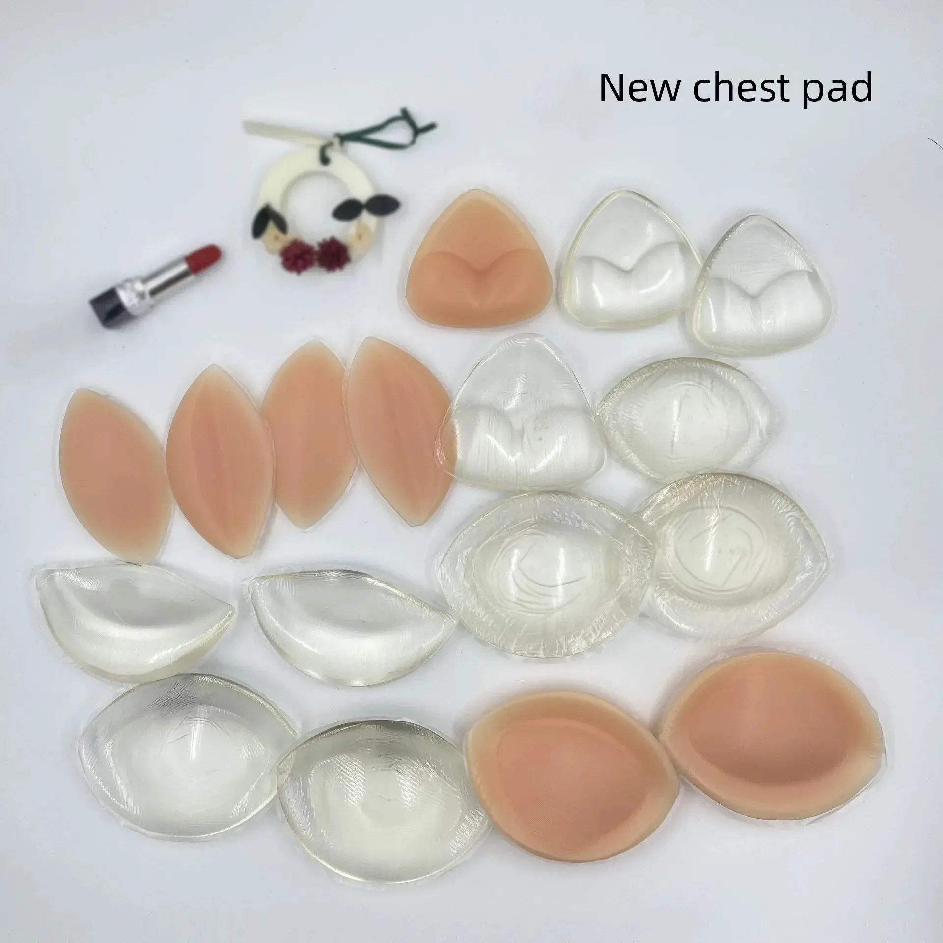 Thickened-Silicone-Chest-Pad-Women-Insertable-Underwear-Gathered ...