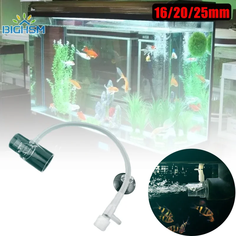 16/20/25mm Acrylic Clear Aquarium Fish Tank Water Pump Filter Water ...