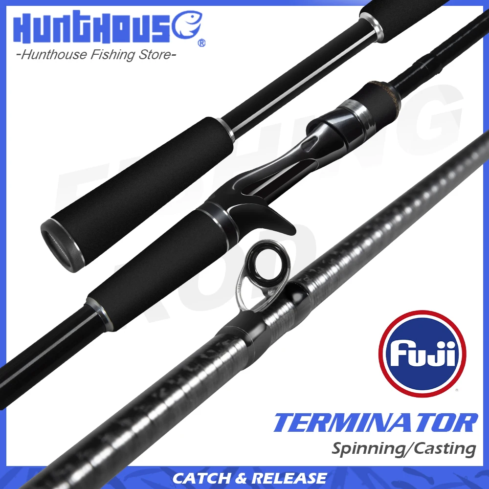 Hunthouse Fishing Rod Carbon Fiber Fuji Guide 1.96m/2.01m/2.13m ...