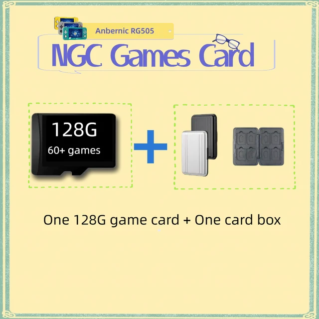 Anbernic RG505 NGC Games Card Plus Flip TF Box Custom Memory 512G 280 ...