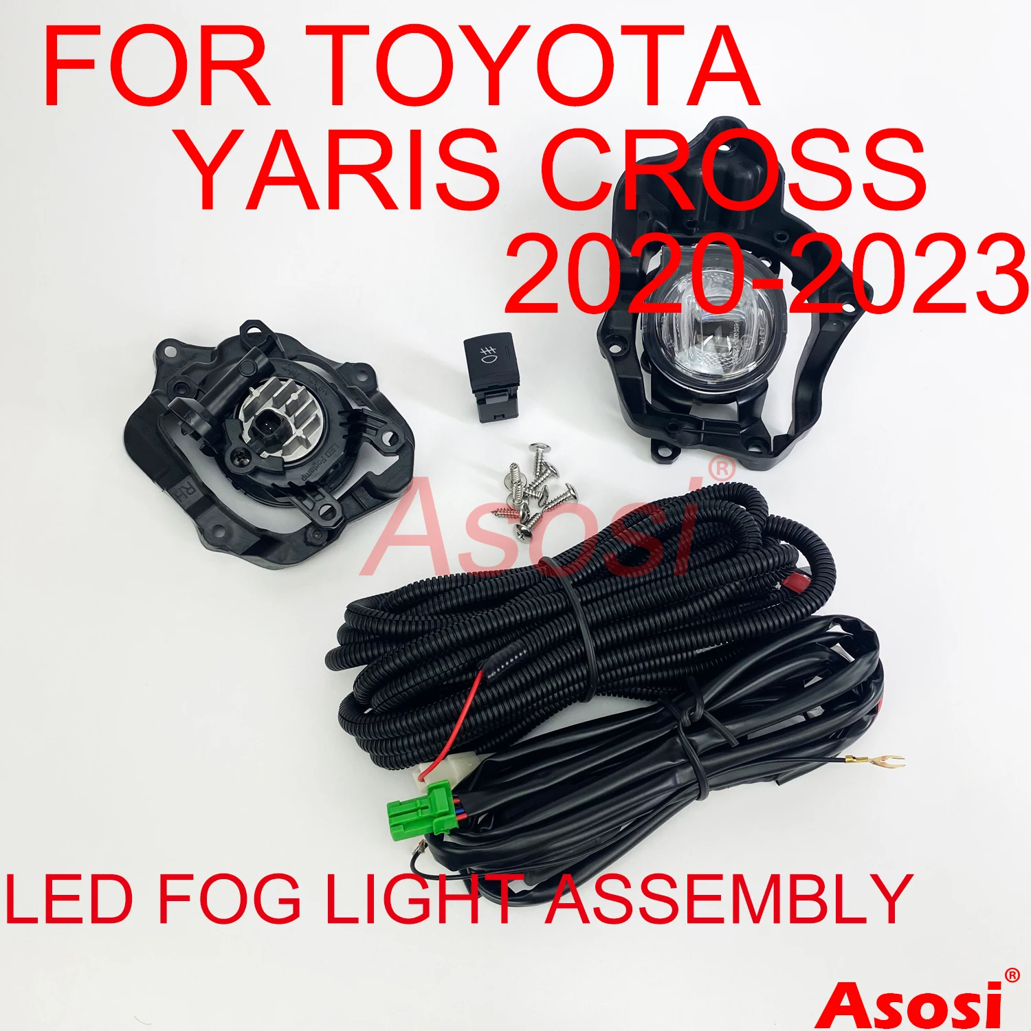 Front-Bumper-LED-Fog-Driving-Lights-Lamps-For-Toyota-Yaris-Cross-Hybrid ...