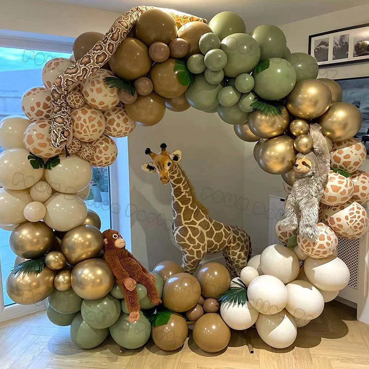 Globos-de-fiesta-de-Safari-de-la-selva-Kit-de-arco-de-guirnalda-de ...